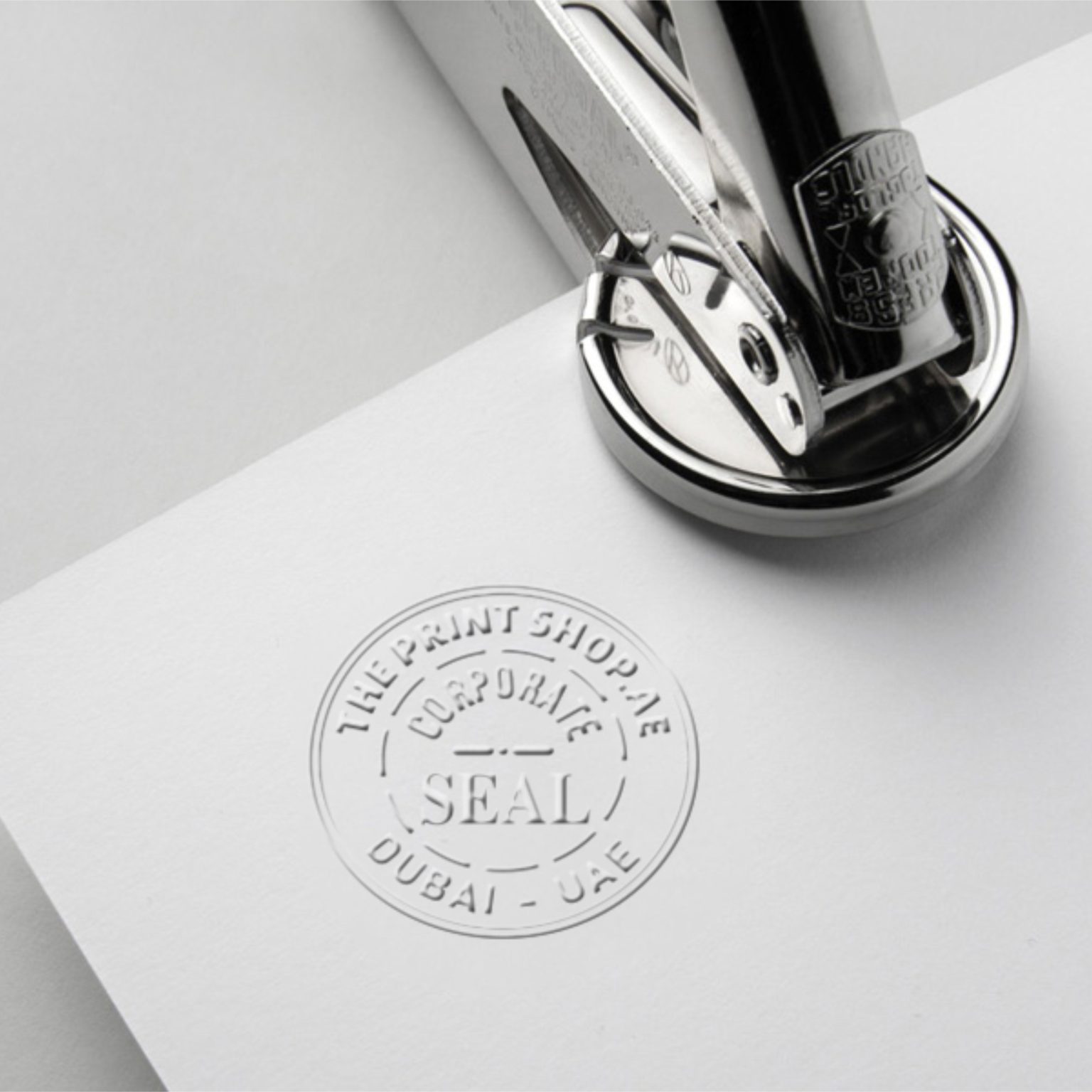 Embossing Seal Stamp in Dubai - The Print Shop